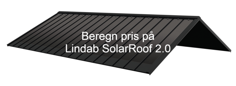 Lindab SolarRoof integreret solcelletag Pris 2023